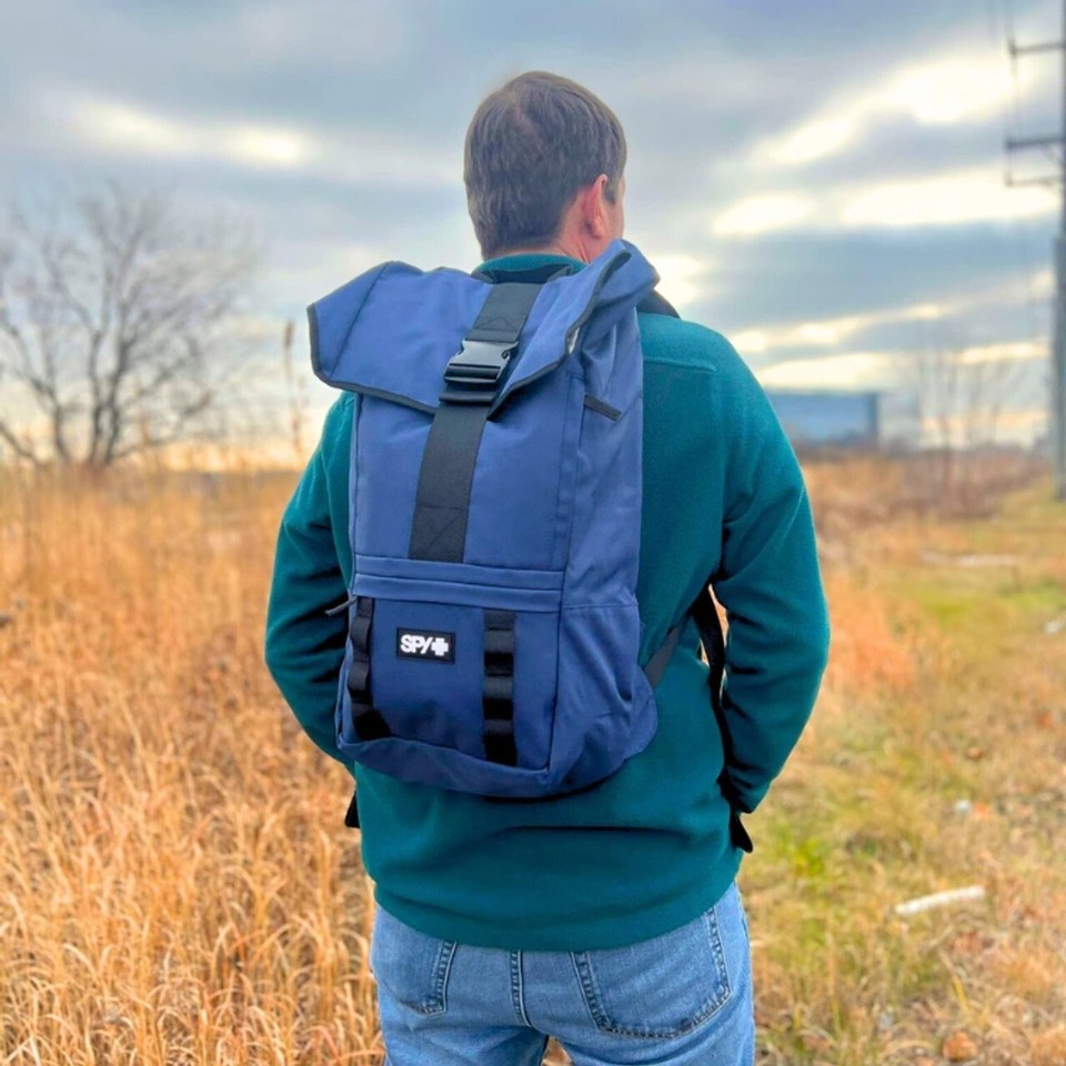 SPY OPTIC Voyager Roll Top Backpack NAVY for MacBook Pro - FAST ...