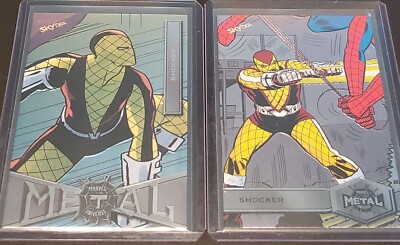 2021 Marvel Metal Spider-Man Shocker Low & High Tier Base 78 & 178 | eBay