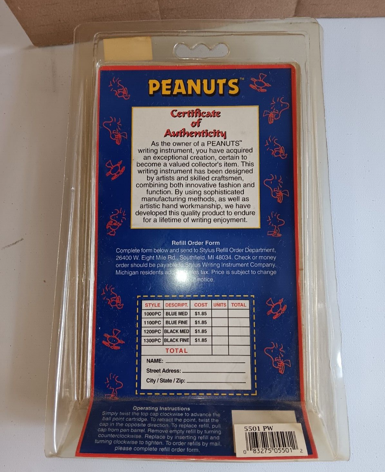 NIP Vintage Peanuts Stylus Pen | eBay