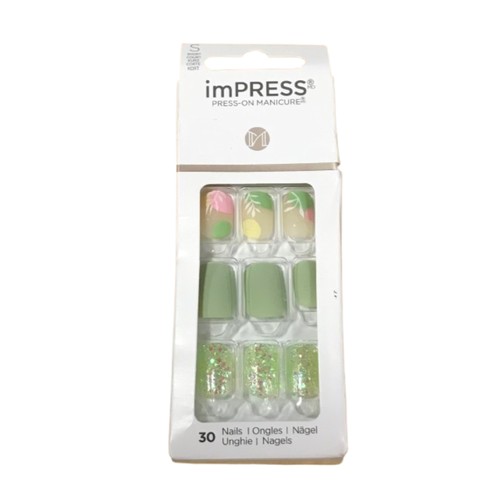 imPRESS Spring Collection, Short Square Press-On Nails, First Bloom 30 ...