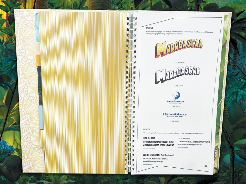 DreamWorks Madagascar (2005) Official Studio Brand Style Guide – 12 CD ...