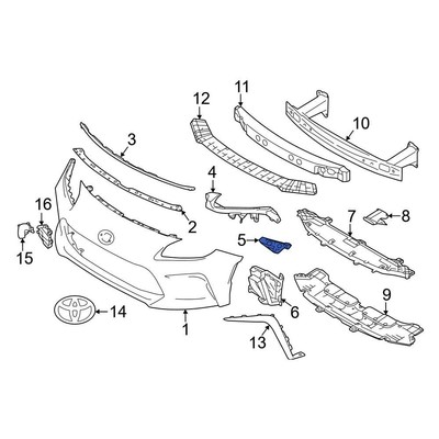 For Toyota GR86 2022-2024 Toyota SU00310938 Front Left Bumper Cover ...