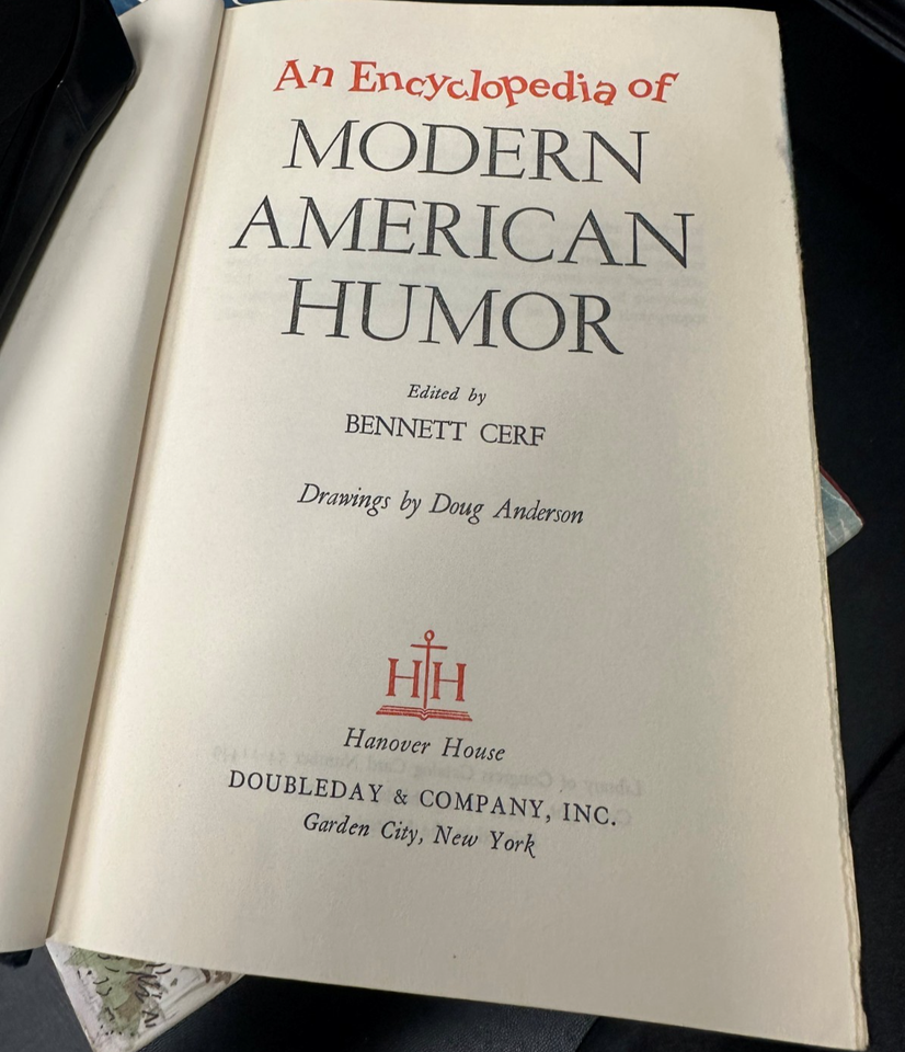 An Encyclopedia of Modern American Humor by Bennett Cerf 1954 | eBay