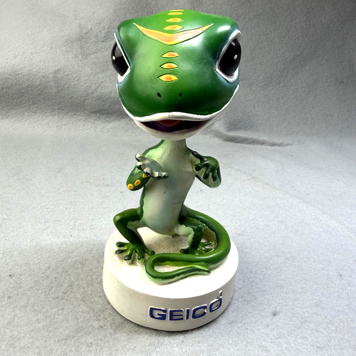 GEICO Gecko Bobblehead Advertising Mascot Figure Green Lizard ...