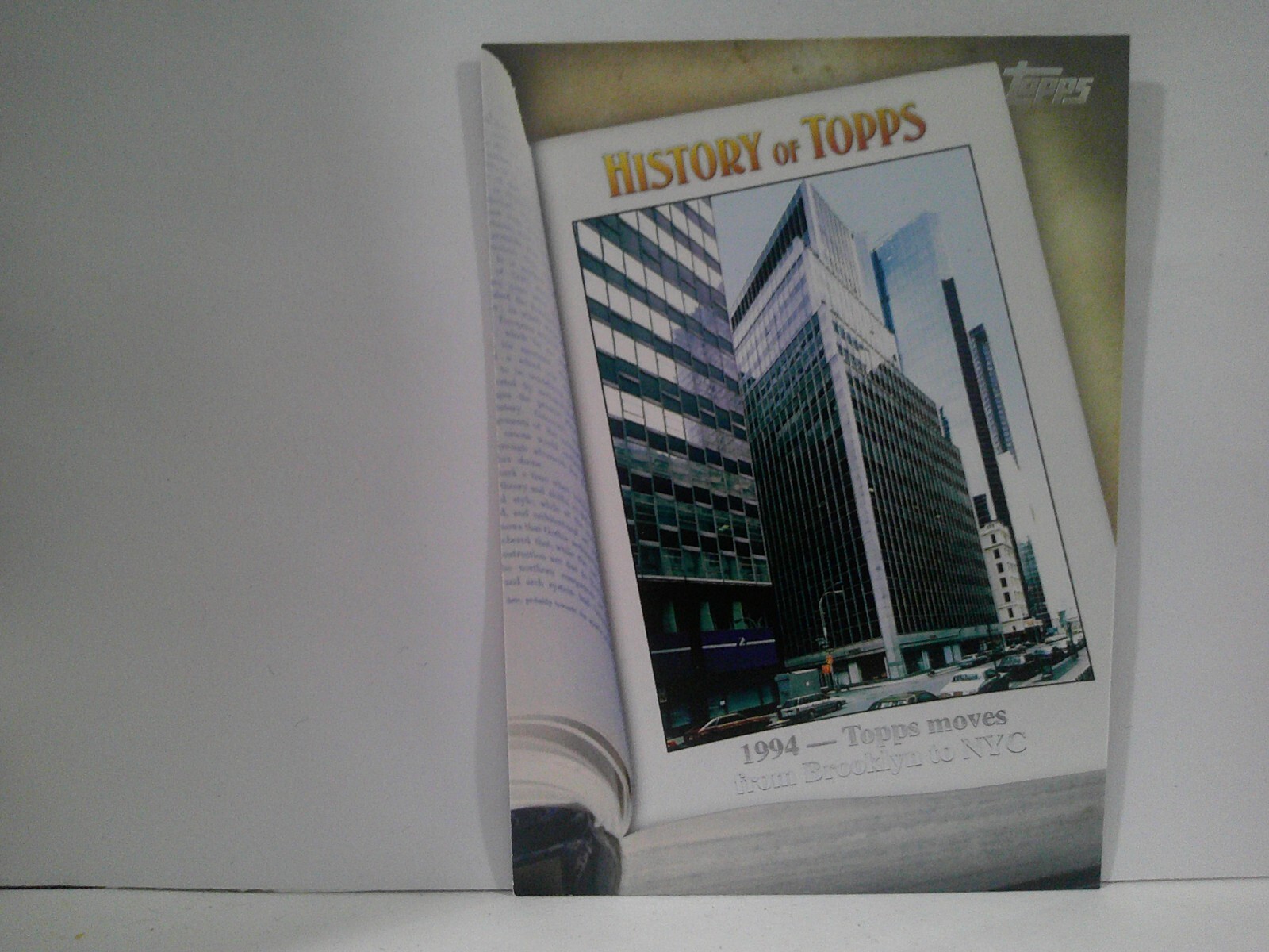 2011 Topps History of Topps 1994 Topps moves from Brooklyn to NYC #HOT ...