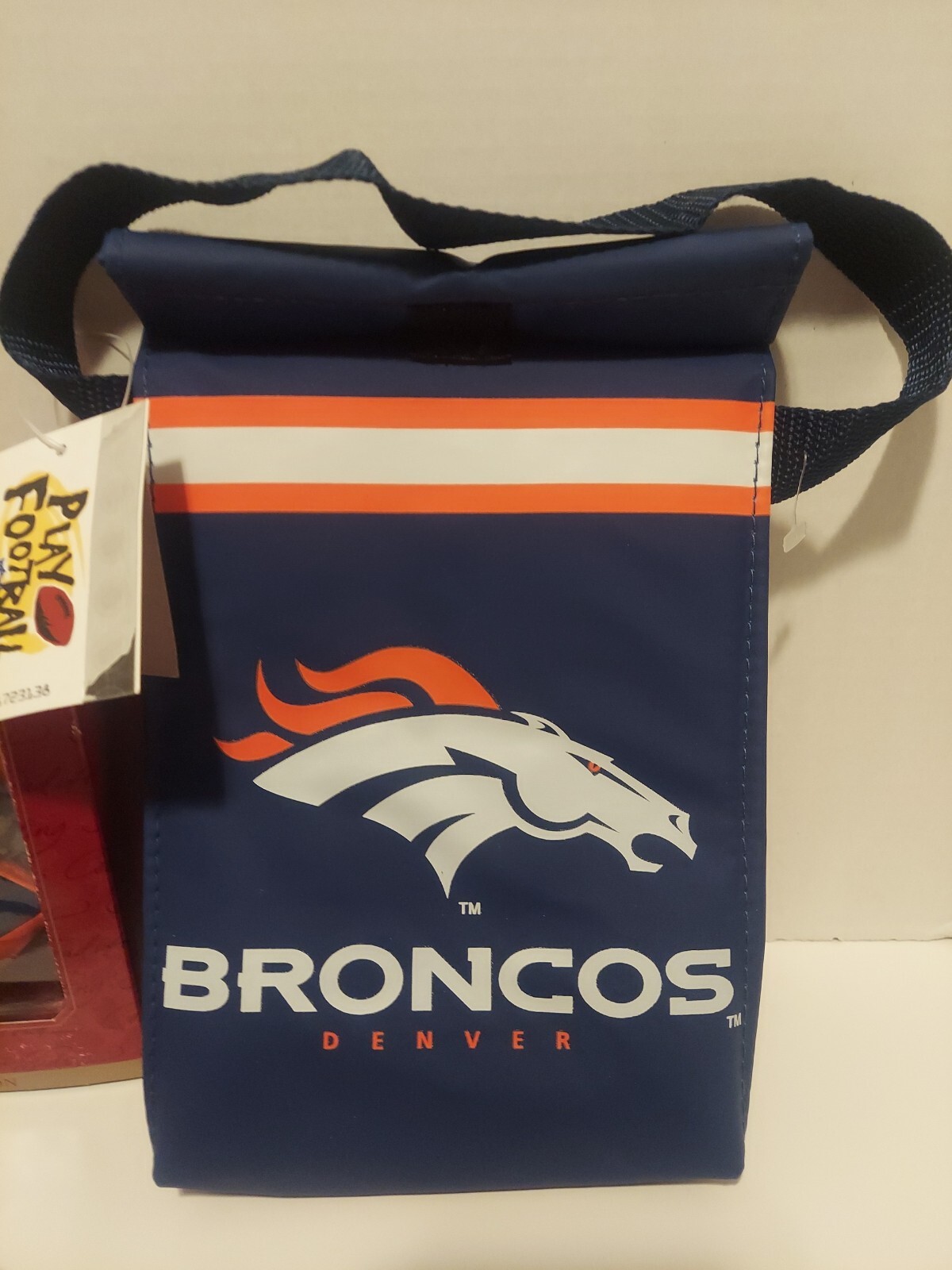 NFL Denver Broncos Vintage Memorabilia Lot - ornament/ lunch bag/ koosh ...