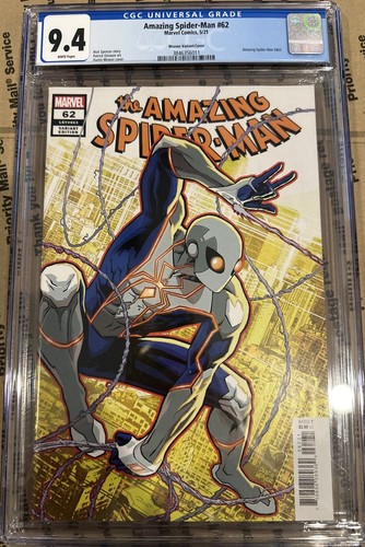 Amazing Spider-Man #62 - CGC 9.8 New Spidey Suit Weaver Variant Edition ...