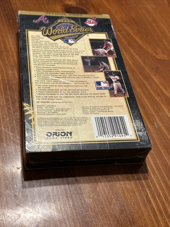 1995 World Series Champs - Atlanta Braves - New Sealed Official Video ...