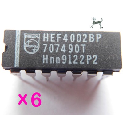 HEF4002 BP (6 Stück) CD4002 NOS - Philips Dual 4-Input NOR-Gates ...