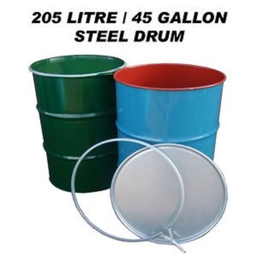 205L 45 GALLON SHIPPING DRUM SHIPPING BARREL OIL DRUM STEEL CONTAINER ...