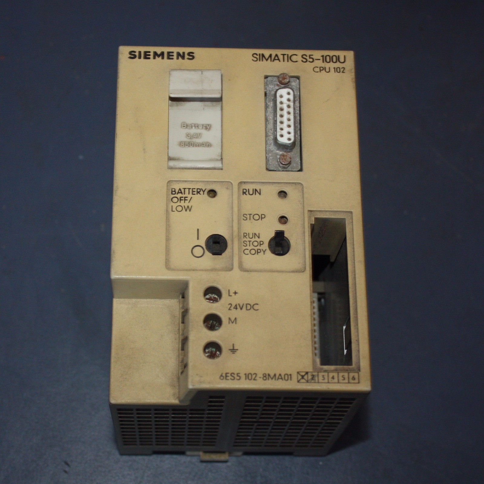 Siemens SIMATIC S5-100U CPU 102 MODULE 6ES5102-8MA01 6ES5 102-8MA01 PLC ...