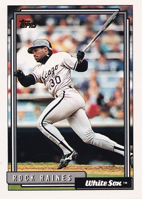 1992 Topps #426 Rock Raines MLB Chicago White Sox + (Yes 3 Free Mystery ...