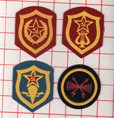 4 Different Russian Soviet Era Military Patches Airborne Troops ...
