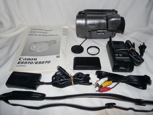 Canon ES970 ES970A 8mm Video8 Stereo Camcorder Camera VCR Player Video ...