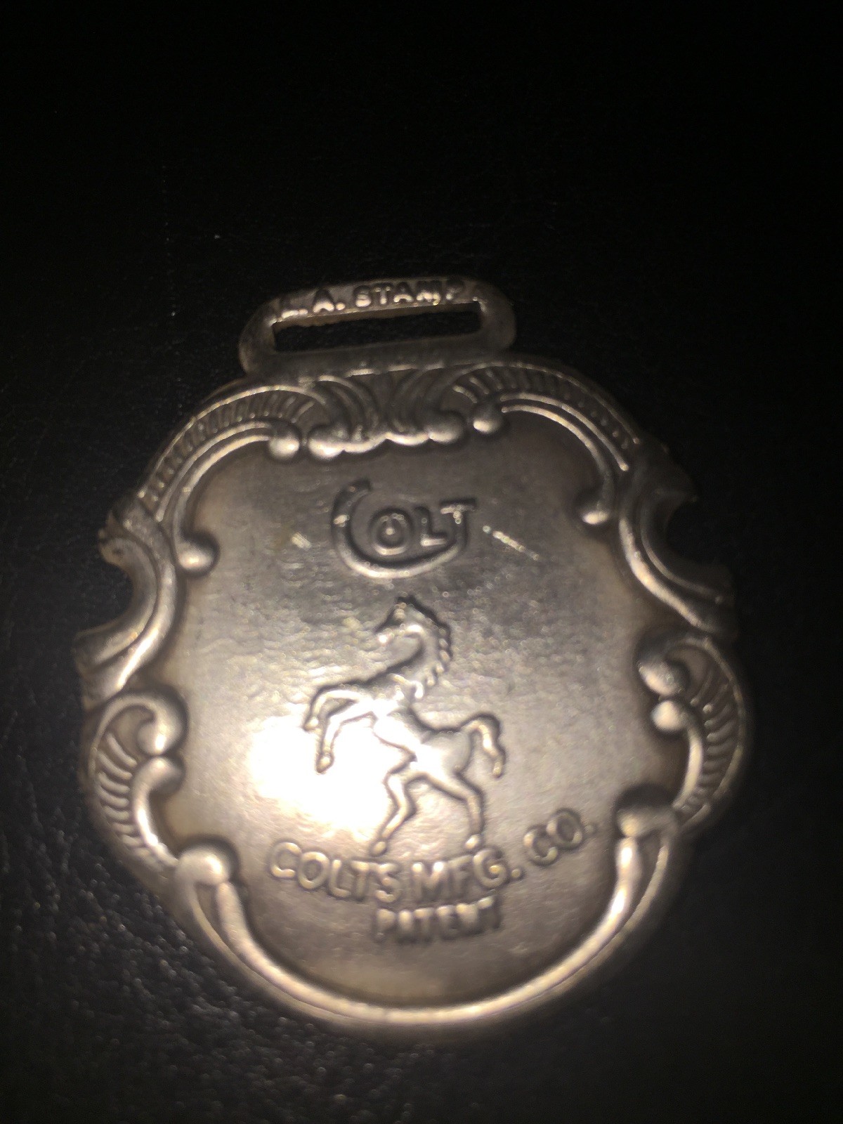 Colt Pocket Watch FOB Gunsmith Collector Metal Patina Firearm Rifle ...