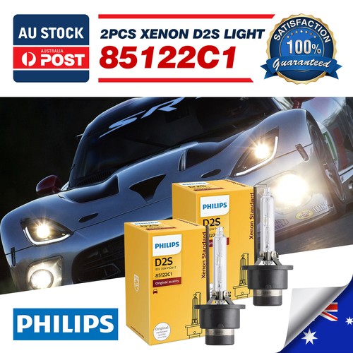 2 GENUINE PHILIPS Xenon Standard Globe D2S 35W Single HID Headlight ...