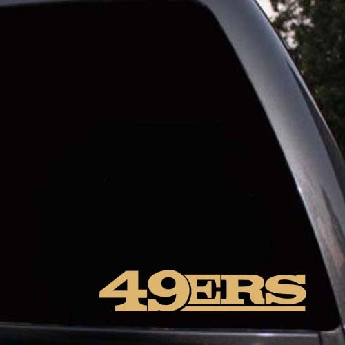 San Francisco 49ers SF 49ers Logo Script Car Window Truck Laptop Decal ...