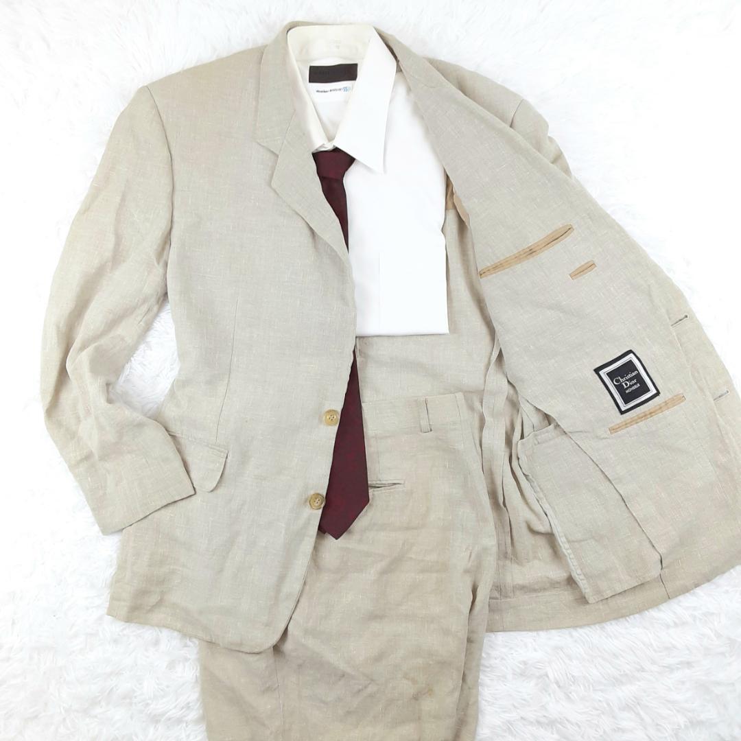 Rare Linen Blend Christian Dior Suit Setup Vintage - Gem