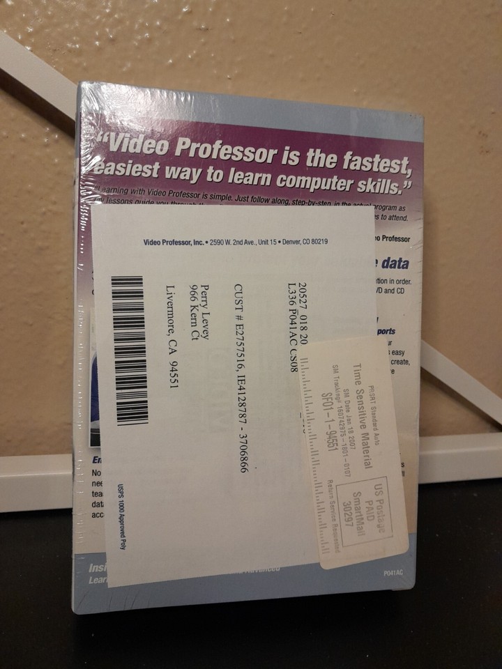 Video Professor Learn Access 3 CD Set PC CD Rom Software RARE Brand New ...