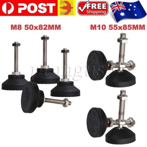 8pcs 50mm Nylon Universal Adjustable Feet for Machine Tools M10*48mm ...