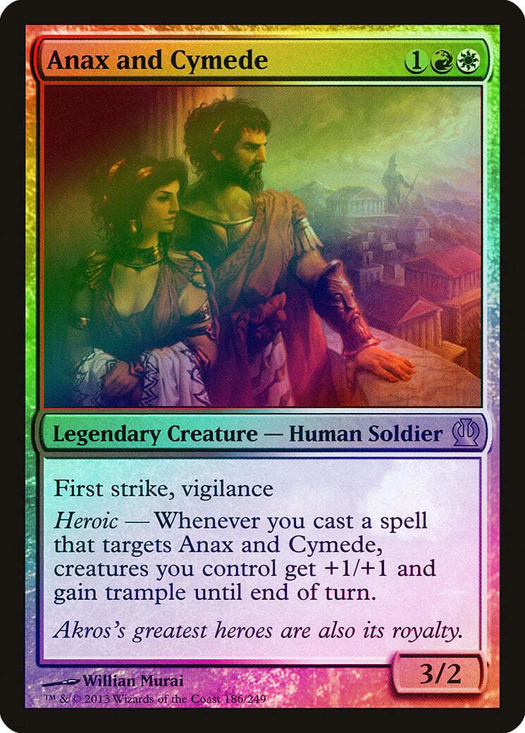 Anax and Cymede FOIL Theros NM White Red Rare MAGIC GATHERING CARD ...
