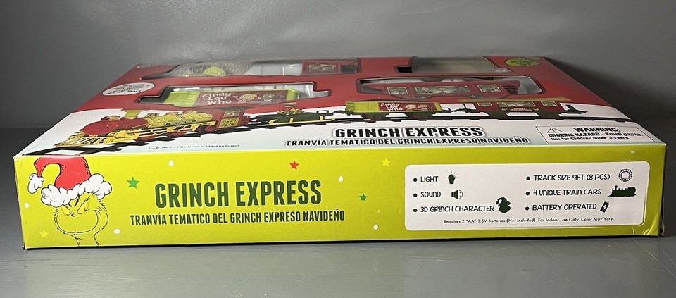 Dr. Seuss The Grinch Express Ready to Play Train Set 12 Piece Christmas ...