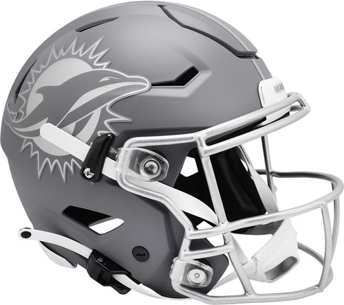 Riddell Miami Dolphins 2024 Slate Alternate Speed Flex Authentic Helmet ...