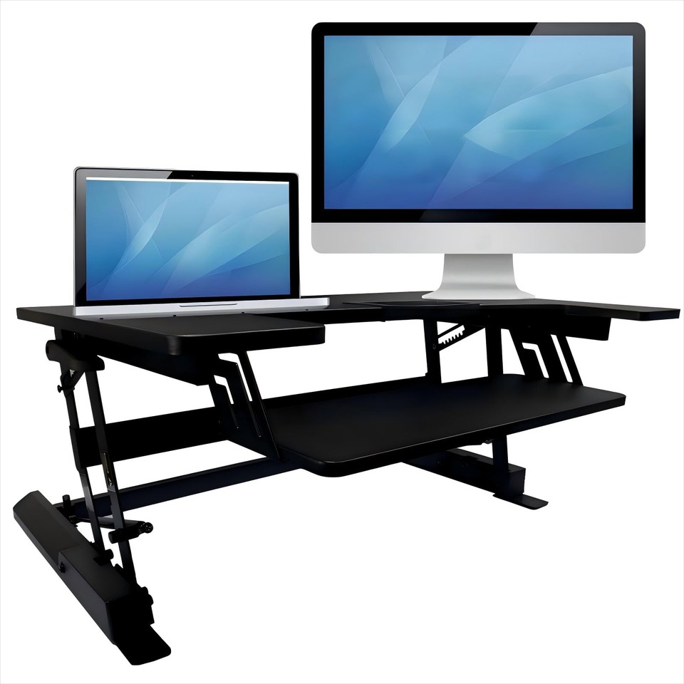 Standing Desk Converter 36 x 24 Inches - Height Adjustable Sit to Stand ...