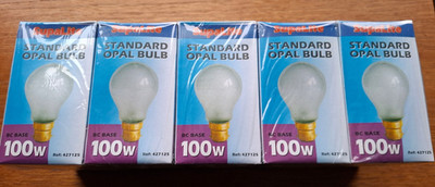 10 Superlite 100watt GLS Light Bulbs BC B22 Bayonet Old Style Standard ...
