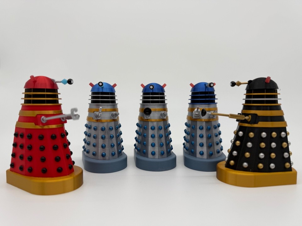 CLEARANCE - Dr Who 3.75 Movie Dalek set of 5 - FDM and Resin - last few ...
