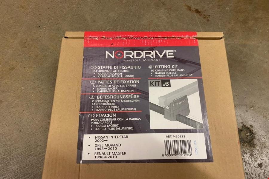 NORDRIVE 3 BAR FOOT KIT FITS RENAULT MASTER 98>09, OPEL MOVANO 98>09 ...
