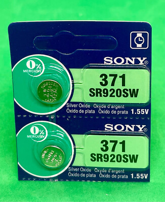 Genuine Sony SR920SW 371 LR920 AG6 SR69 171 Battery 1.5V Japan x2 UK ...