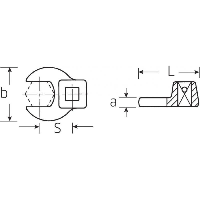 Stahlwille 02200041 540 3/8" Crow-Foot Spanner, 41 mm | eBay