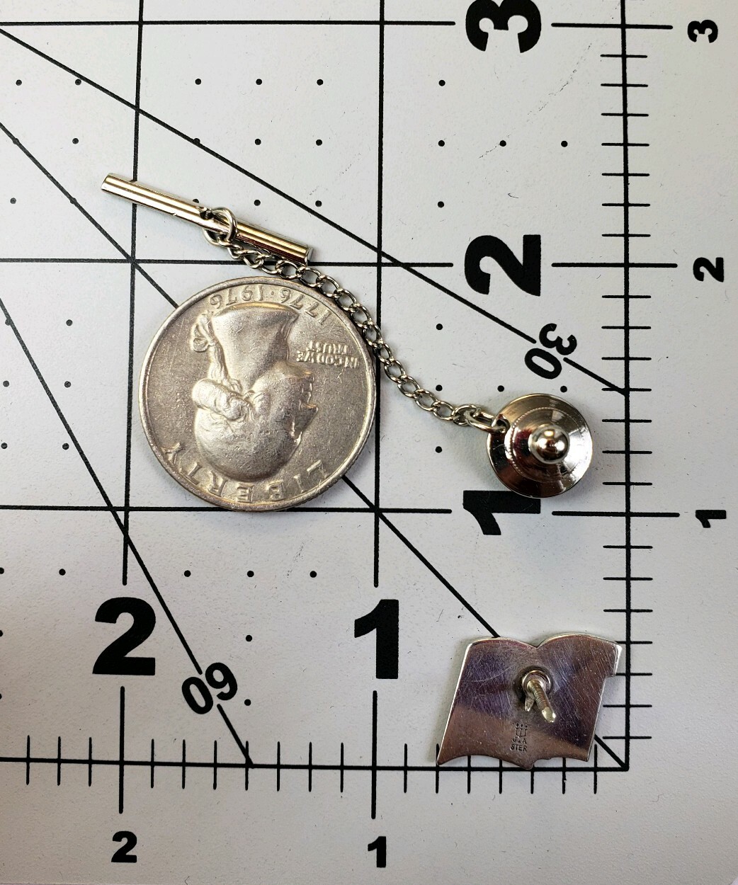 James Avery Retired Texas SESQUICENTENNIAL FLAG Pin Easley Convertible ...