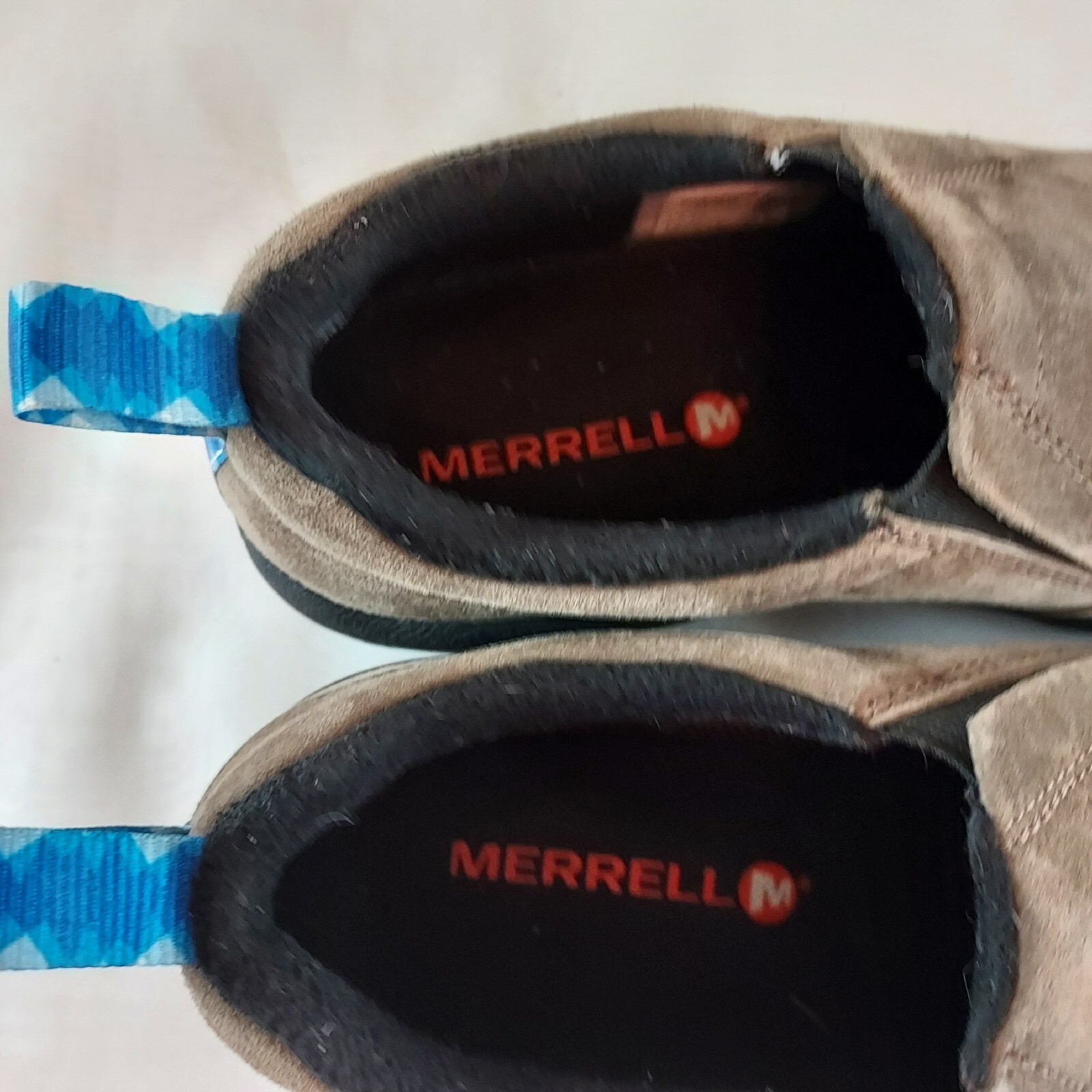 MERRELL Womens Size 8 Jungle Mocs Brown Suede Vibram Soles Arctic Grip ...