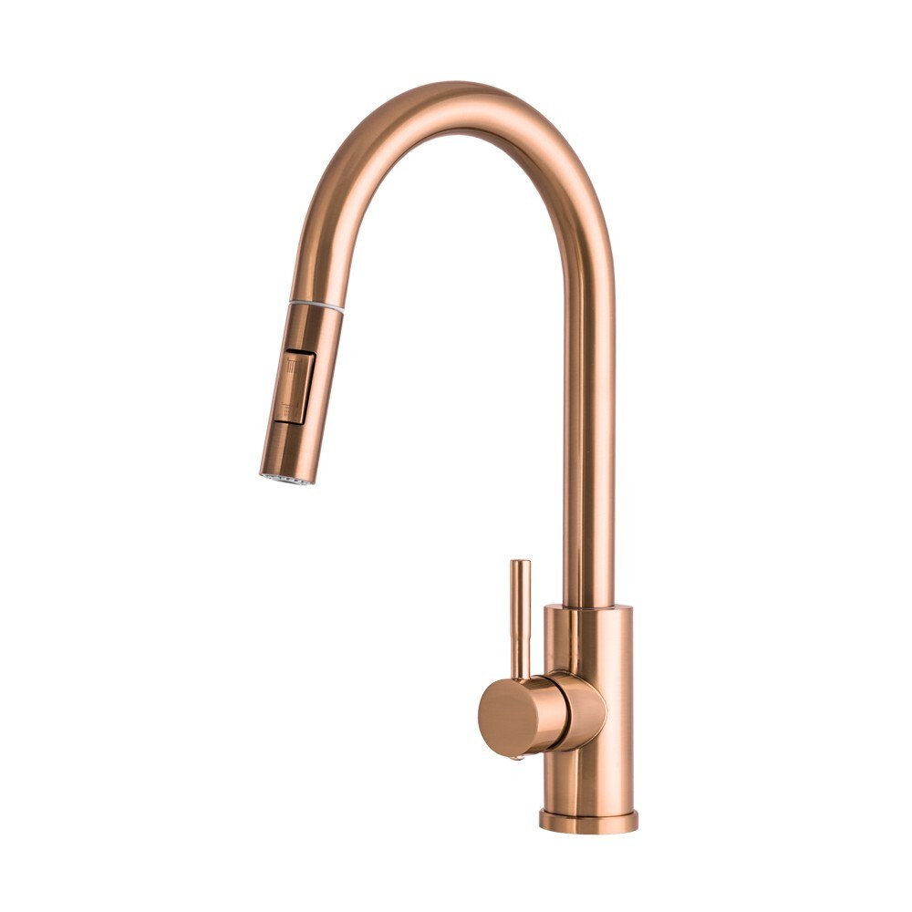 Kitchen Tap Rose Gold Single Lever Mixer Sink Tap Deck Mounted UK | eBay UK