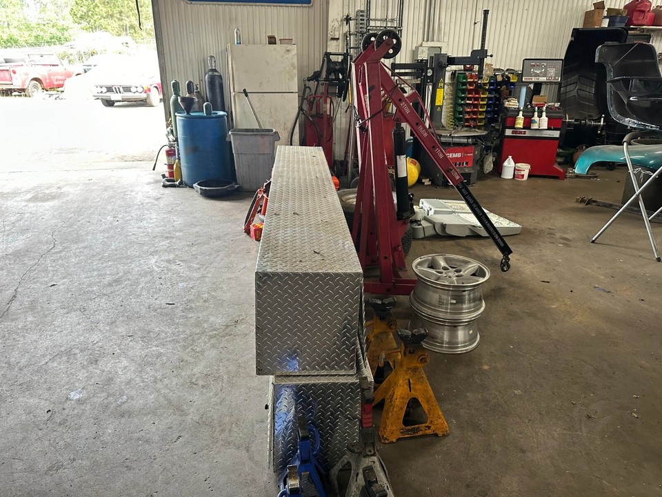 8 FT ALUMINUM RACE CAR TRAILER OVERHEAD STORAGE CABINETS | eBay