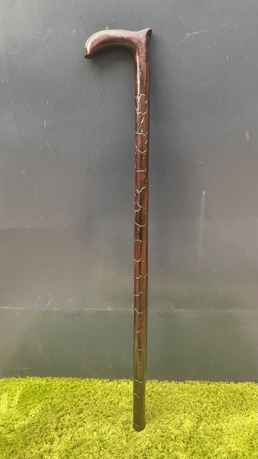 Maasai Walking Stick Rosewood Cane Samburu Design Walking Stick | eBay