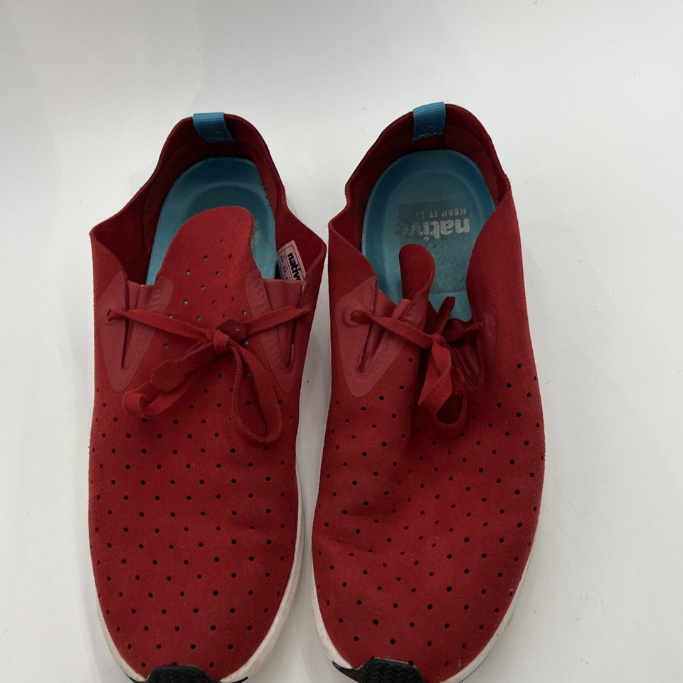 Native Shoes Red Apollo Moc UltraLight Cushioned Sneakers Womens Size 9 ...