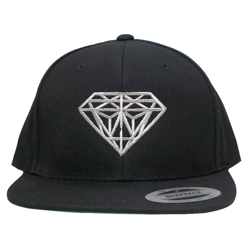 Metallic Thread DIAMOND Embroidered Flexfit Classic Snapback Cap - Free ...
