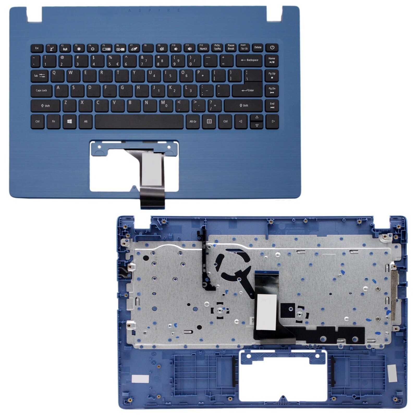 Original ACER ASPIRE 1 A114-32-C2P1 Blue Palmrest Upper Cover US ...
