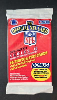 1989 🏈 NFL Pro Set Football Series 2, Cello, Factory Sealed Pack | eBay