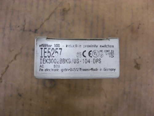 IFM Efector Inductive Sensor IE5257, 2MM Sensing Range, 10-36VDC, M8X1 62MM Lg | eBay