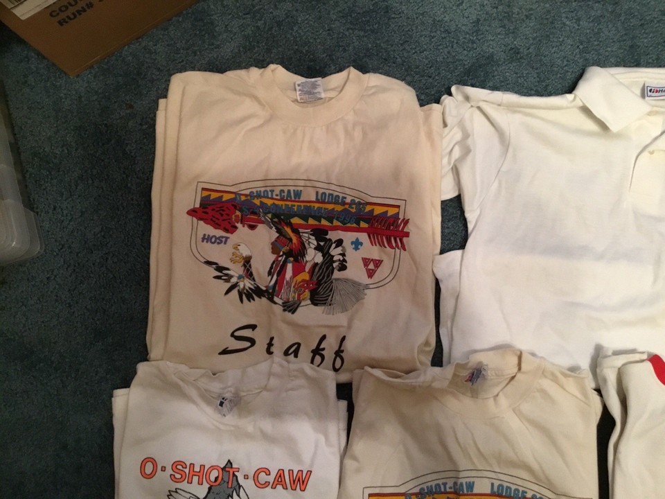 Boy Scout OA O-Shot-Caw lodge 265 shirts 7 PCs used but good cond | eBay