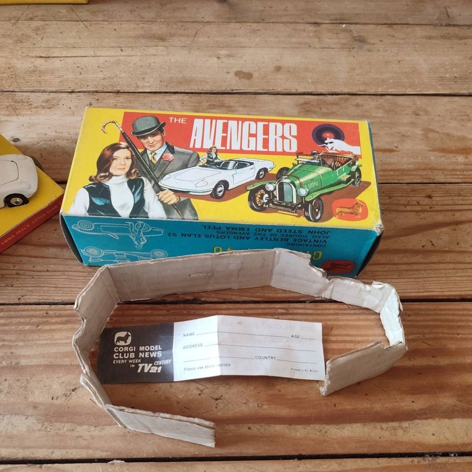 Vintage Corgi GS40 Gift Set 40 The Avengers Complete In Excellent ...