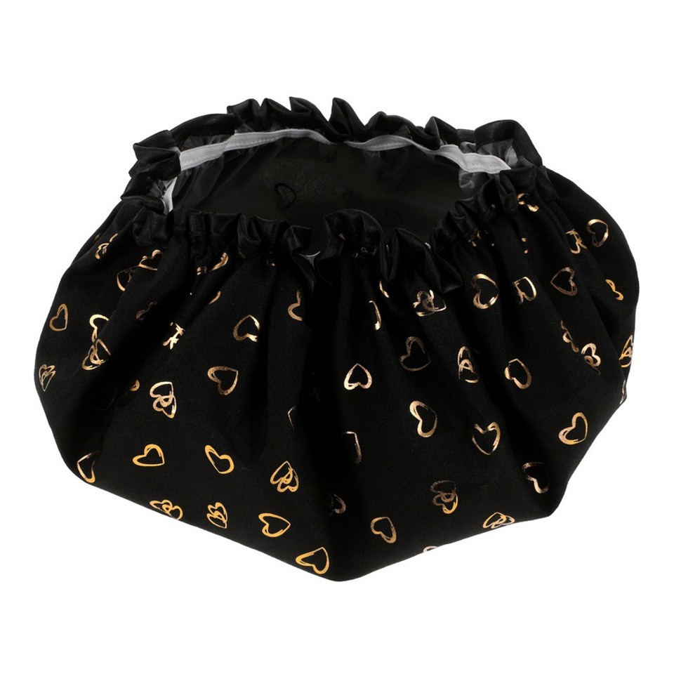 Shower Cap Double Layer Shower Hair Cap Women Cooking Bathing Hair Cap ...