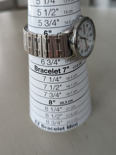 Timex White Face Water Resistant Stainless Steel Band No Indigo Running ...