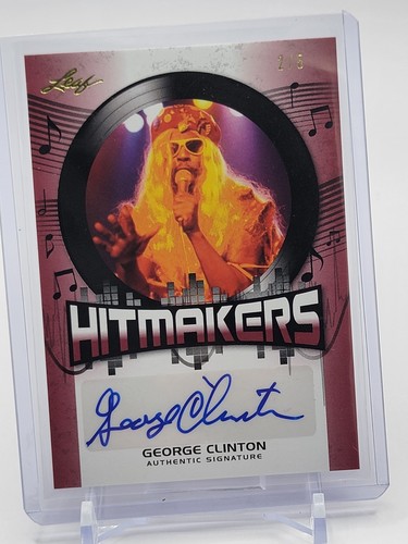 #2/5 EXIST!! George Clinton RC FUNK 2015 Leaf Pop Century AUTOGRAPH ...