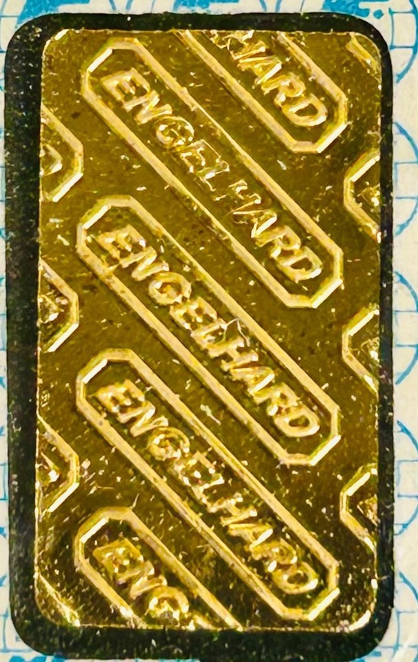 ⭐1 Gram PURE 24K GOLD ENGELHARD 999.9 Bullion Certified Sealed Bar No ...