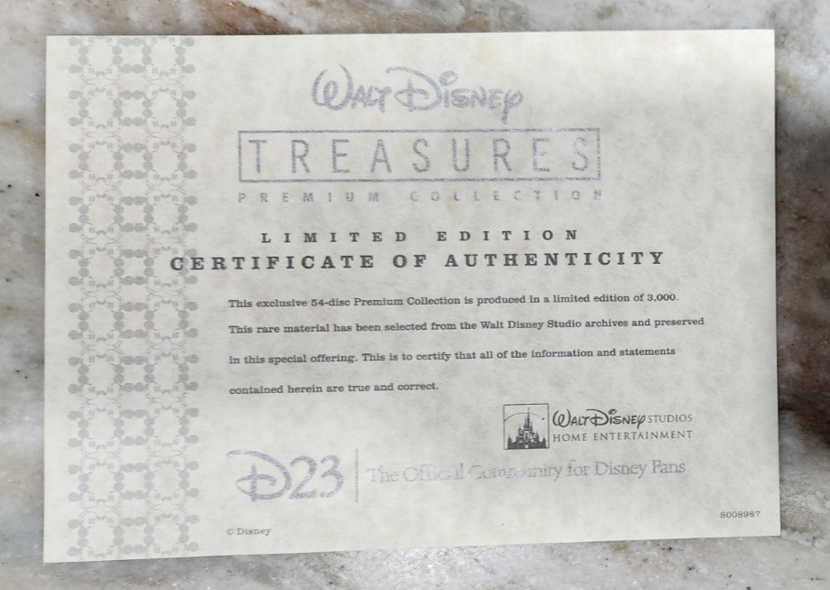 Walt Disney Treasures Premium Collection D23 Limited Edition 54-DVD's ...